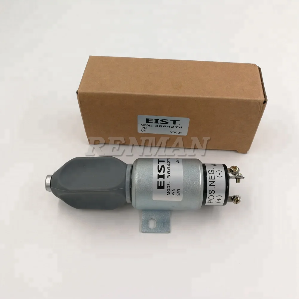 4BT 4B3.9 Cummins 24V Fuel Pump Shutoff Valve 3864274 - Partscummins