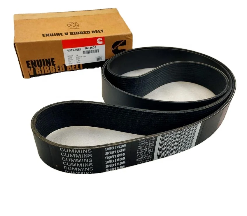 QSX15 ISX15 X15 v ribbed belt fan belt 3681636 3681796 3102145 3289997 ...